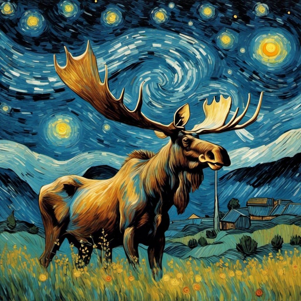 Starry Night Animals - LoRA - NightCafe Creator