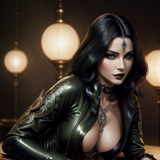 goth goddess - AI Generated Artwork - NightCafe Creator