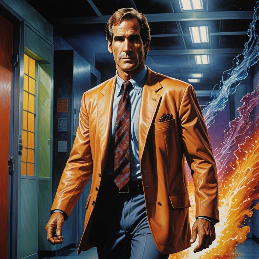 Quantum Leap series with young Scott Bakula as Dr. Sam Beckett stepping ...