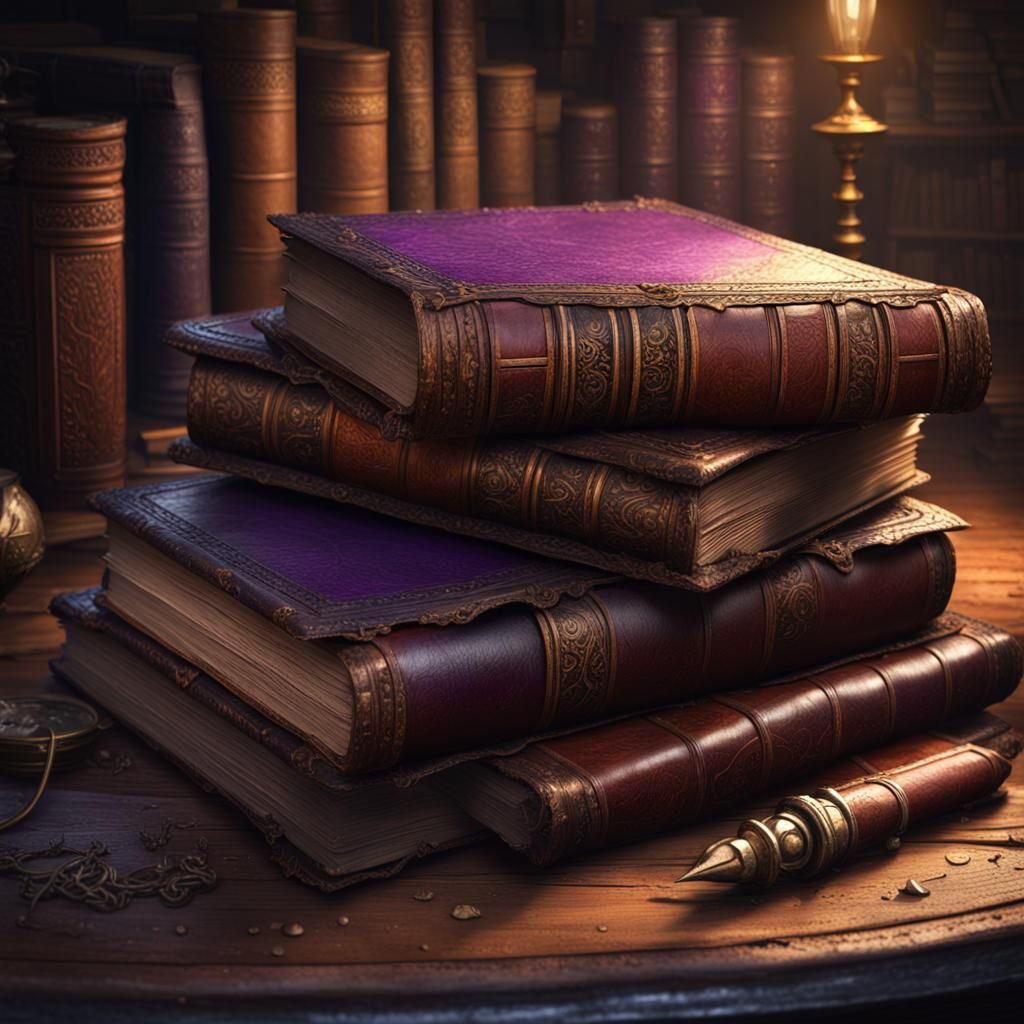 Spell books - AI Generated Artwork - NightCafe Creator