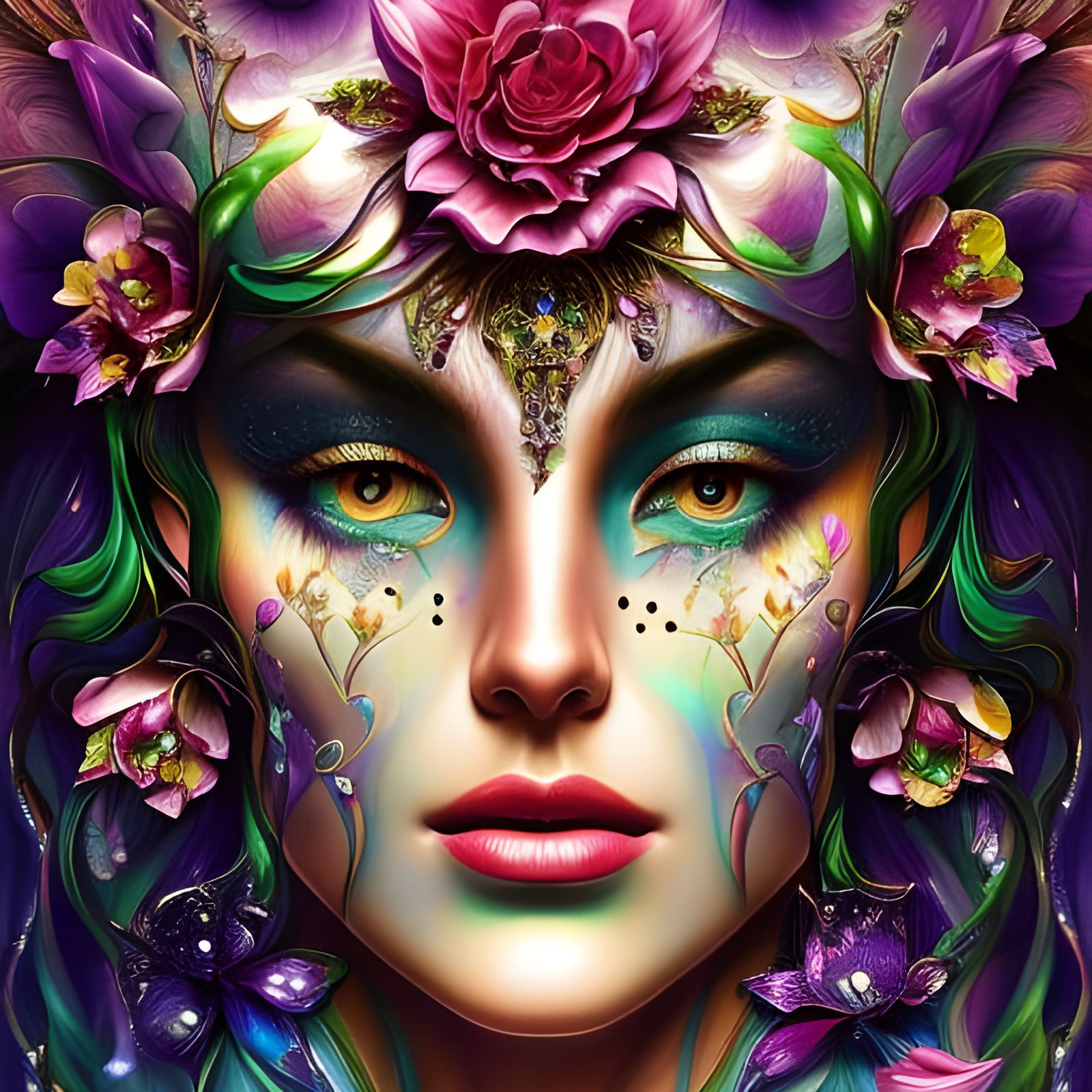 Ostera, Goddess of Spring - AI Generated Artwork - NightCafe Creator