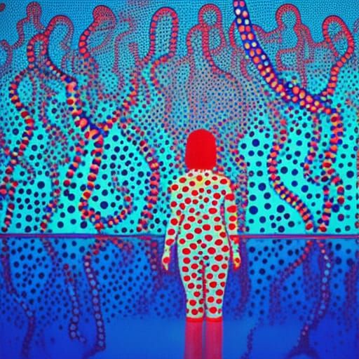 Woman Fading into Water: A Modern Art Piece - AI Art