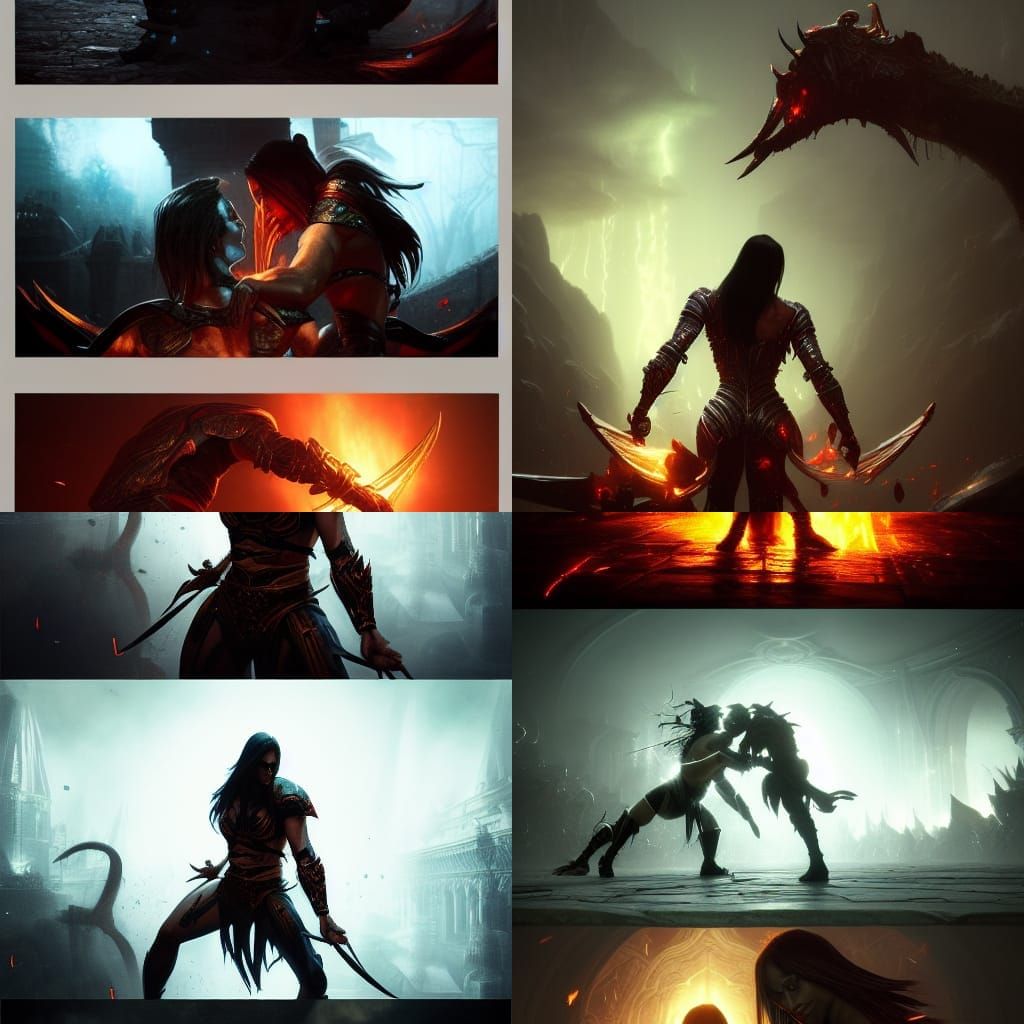 mortal combat making love - AI Generated Artwork - NightCafe Creator