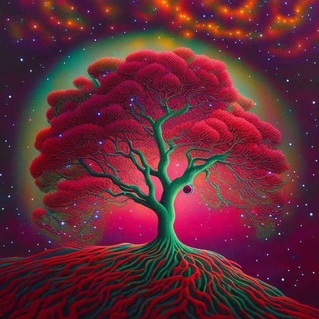 Spiraling Tree - AI Generated Artwork - NightCafe Creator