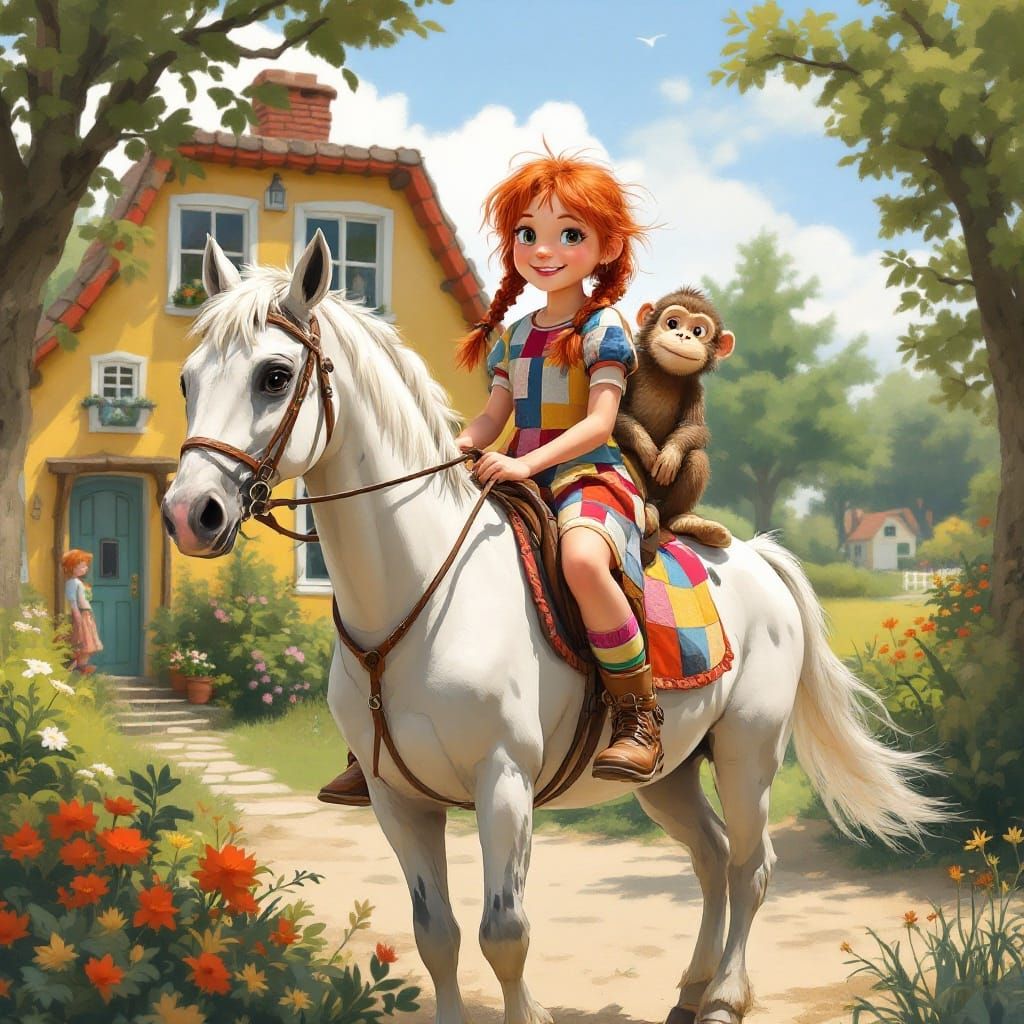 Pippi Langstrumpf, inspired by Astrid Lindgren’s beloved character