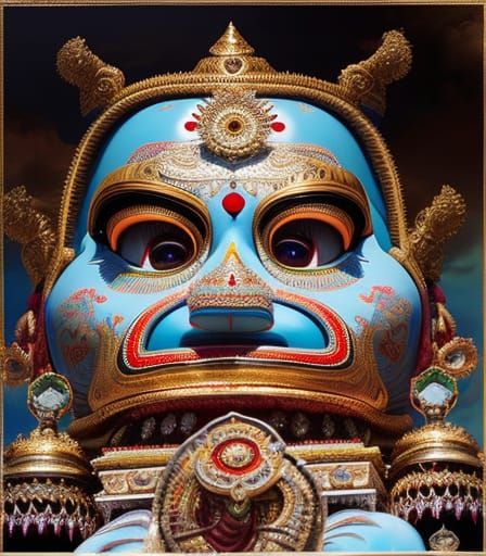 Lord Jagannath, Indian God - AI Generated Artwork - NightCafe Creator