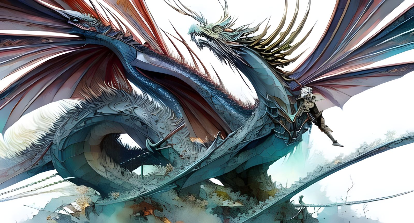 Silver-Wind-Dragon - User on NightCafe Creator - NightCafe Creator