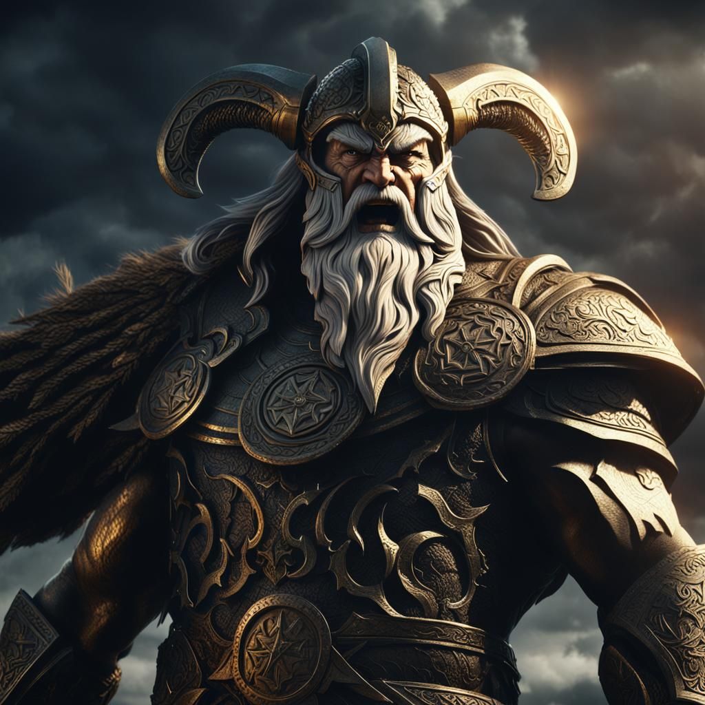 Angry Odin - AI Generated Artwork - NightCafe Creator