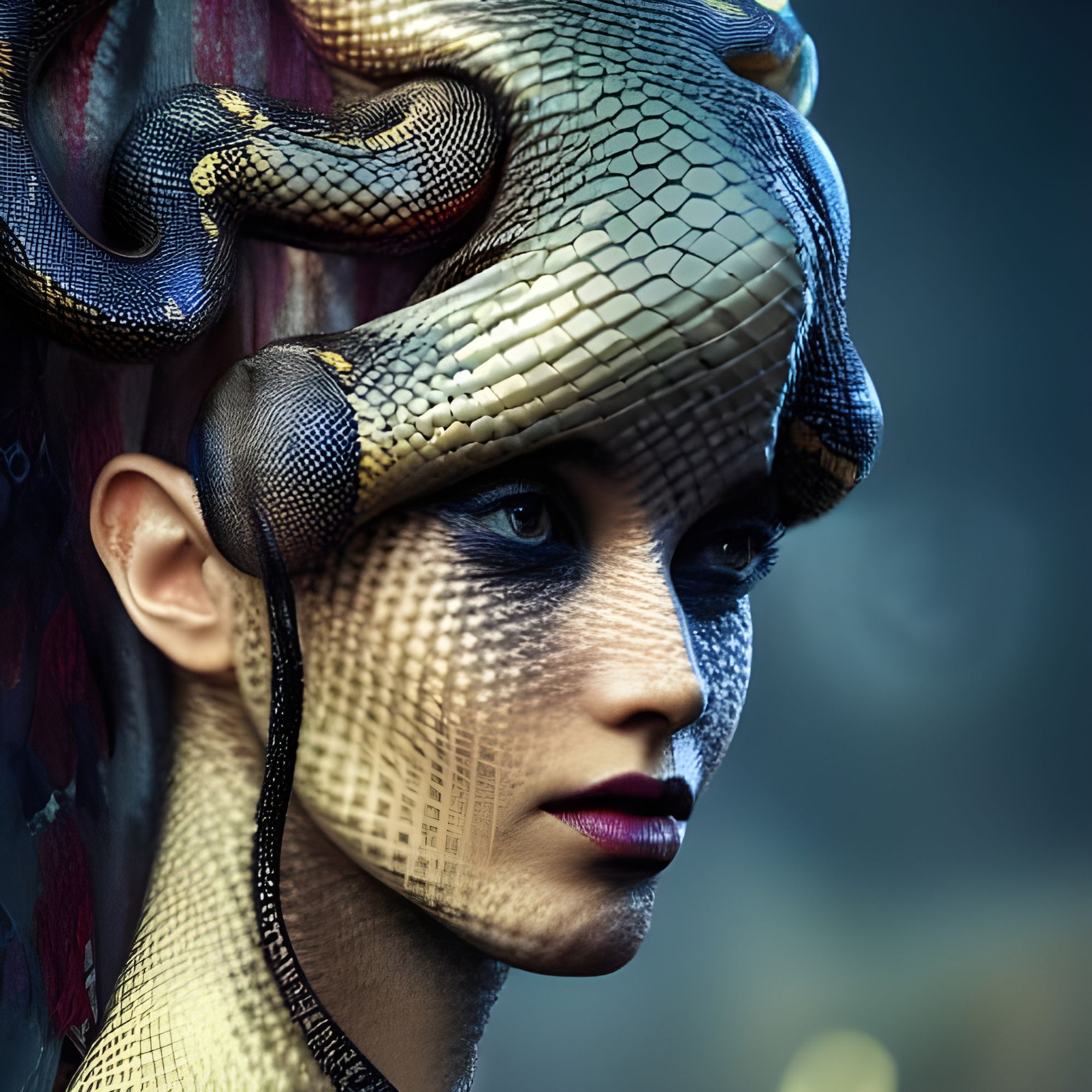 Transformed: Snake Princess : r/nightcafe