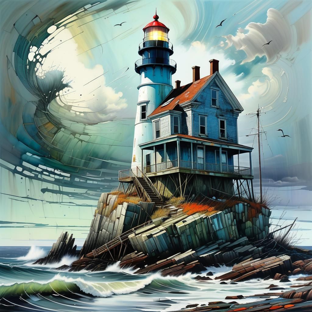 Coastal Shores of Maine - AI Generated Artwork - NightCafe Creator