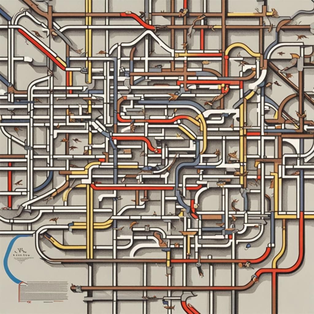 If Escher had made the basic London Underground Tube map - AI Generated ...