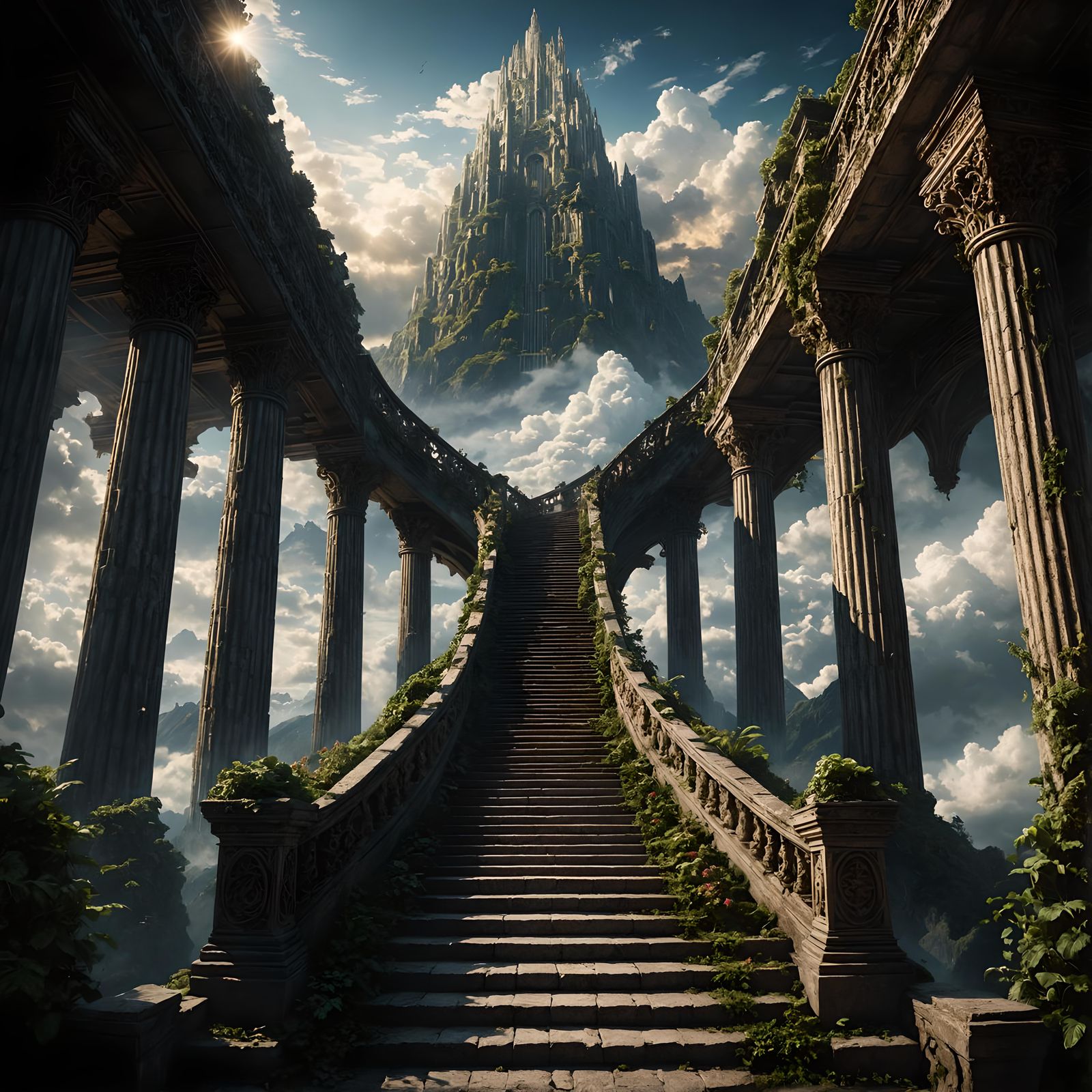 Mount Olympus - AI Generated Artwork - NightCafe Creator