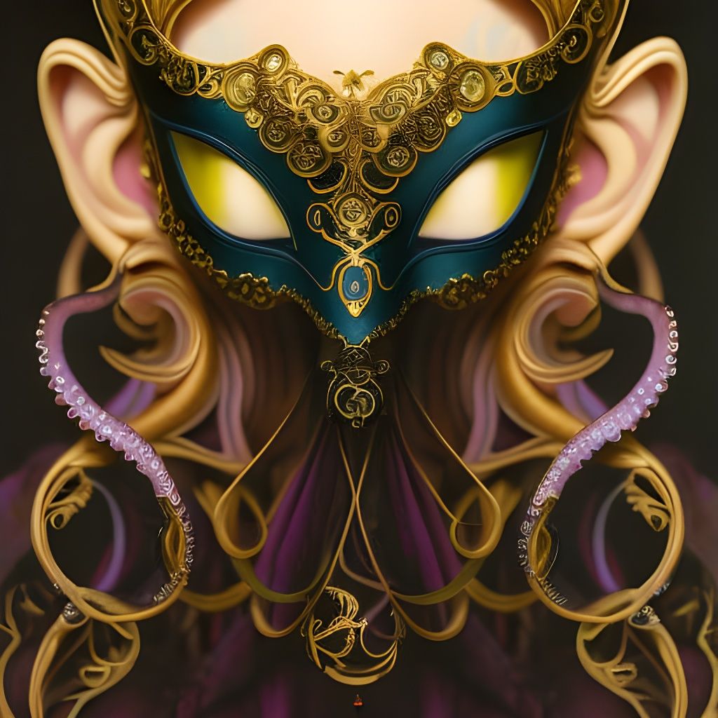 The mask is slipping - AI Generated Artwork - NightCafe Creator