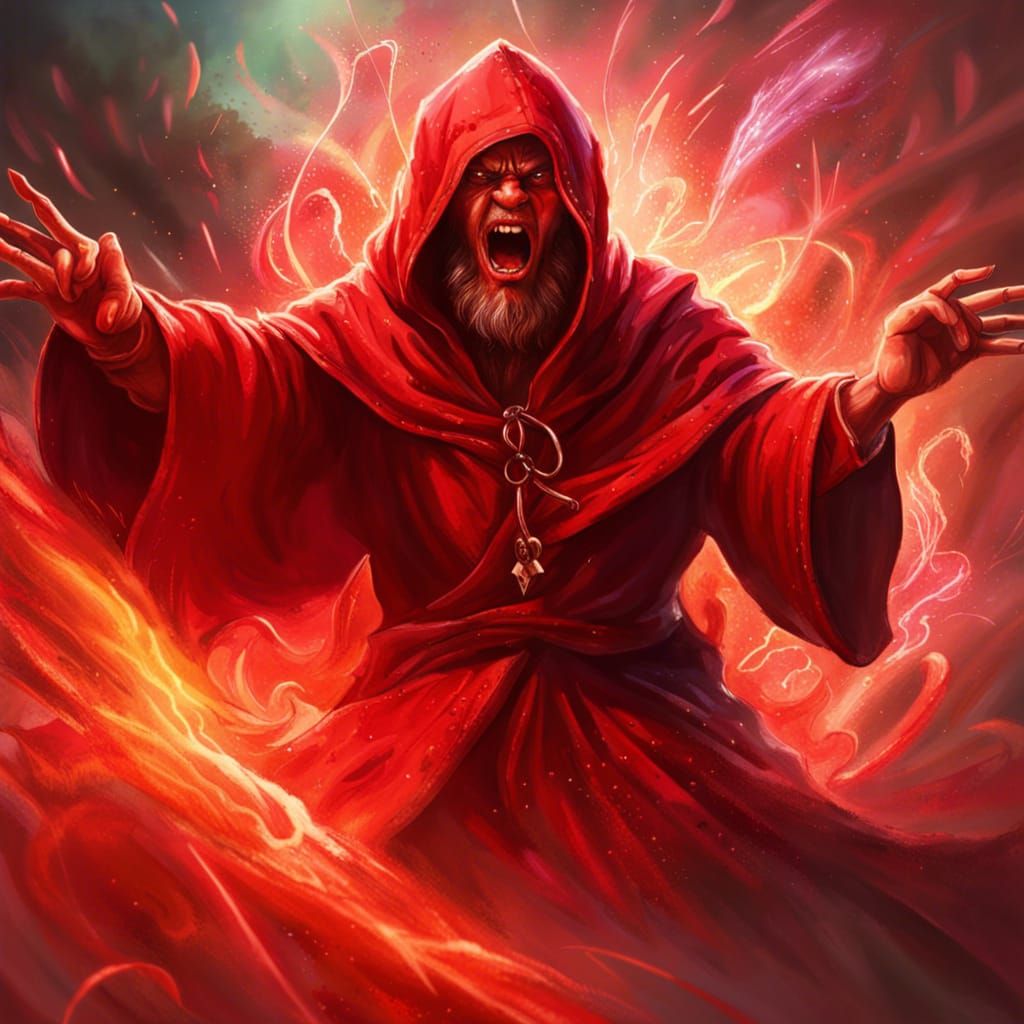 Red Wizard of ORZ - AI Generated Artwork - NightCafe Creator