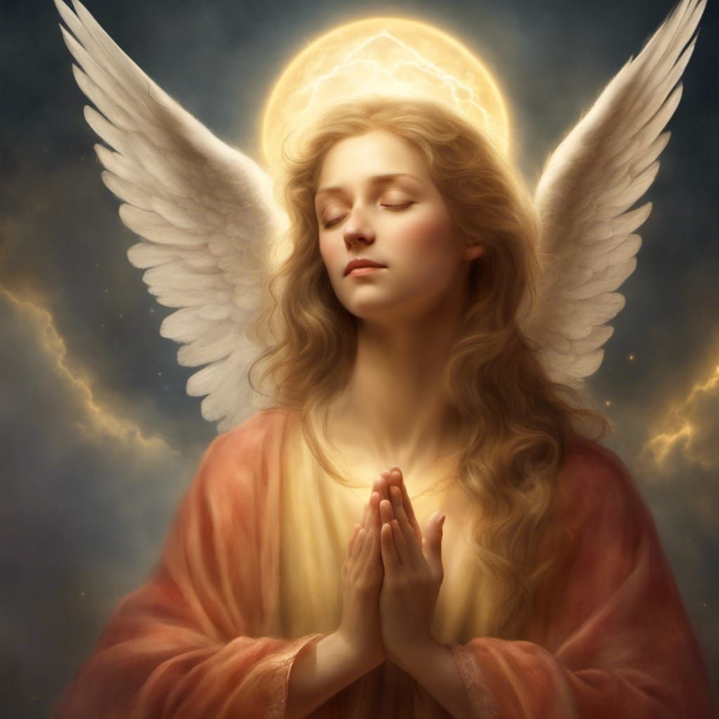 Angelic Prayers - AI Generated Artwork - NightCafe Creator