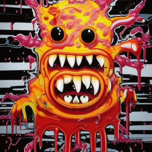Bacon monster dripping with syrup - AI Generated Artwork - NightCafe ...