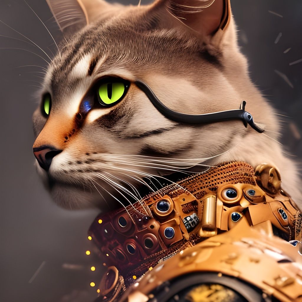 Centurion Cats 09 - AI Generated Artwork - NightCafe Creator