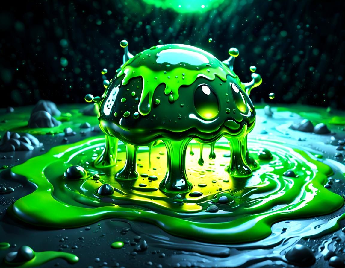 The little slime-blob - AI Generated Artwork - NightCafe Creator