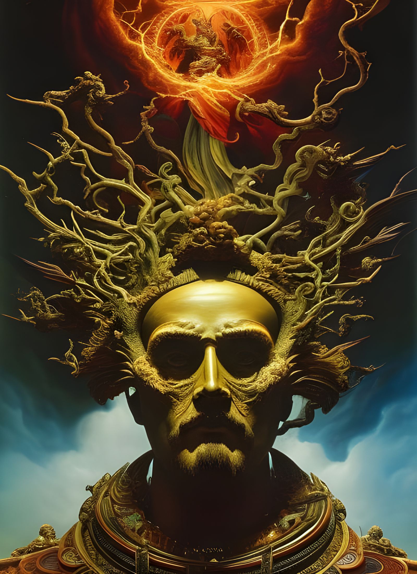 Fallen God - AI Generated Artwork - NightCafe Creator