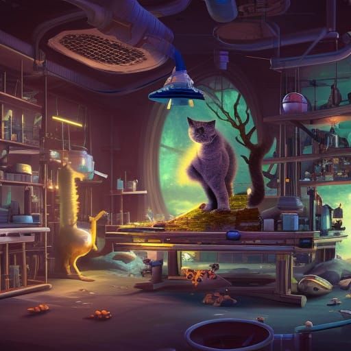 CatLab - AI Generated Artwork - NightCafe Creator