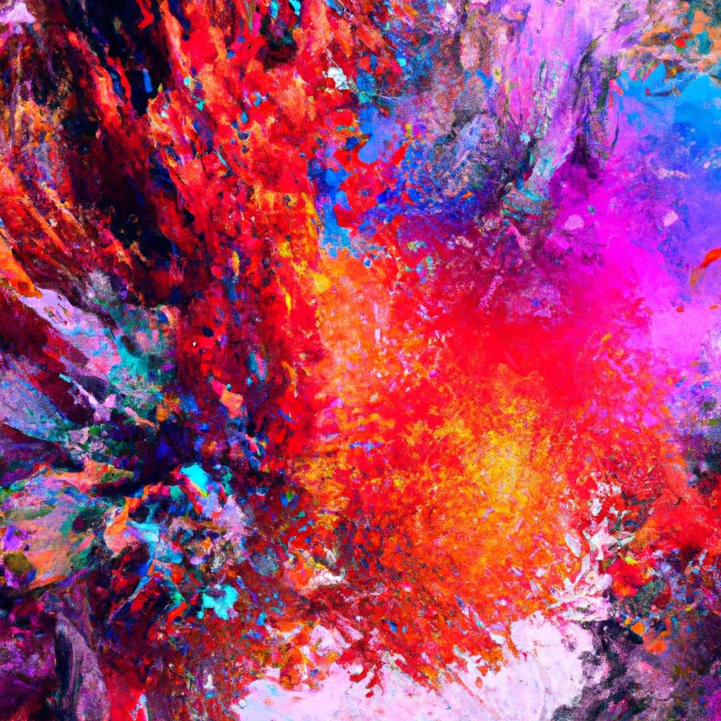 fire and ice mixing and swirling| Speedpaint_with_large_brush_strokes ...