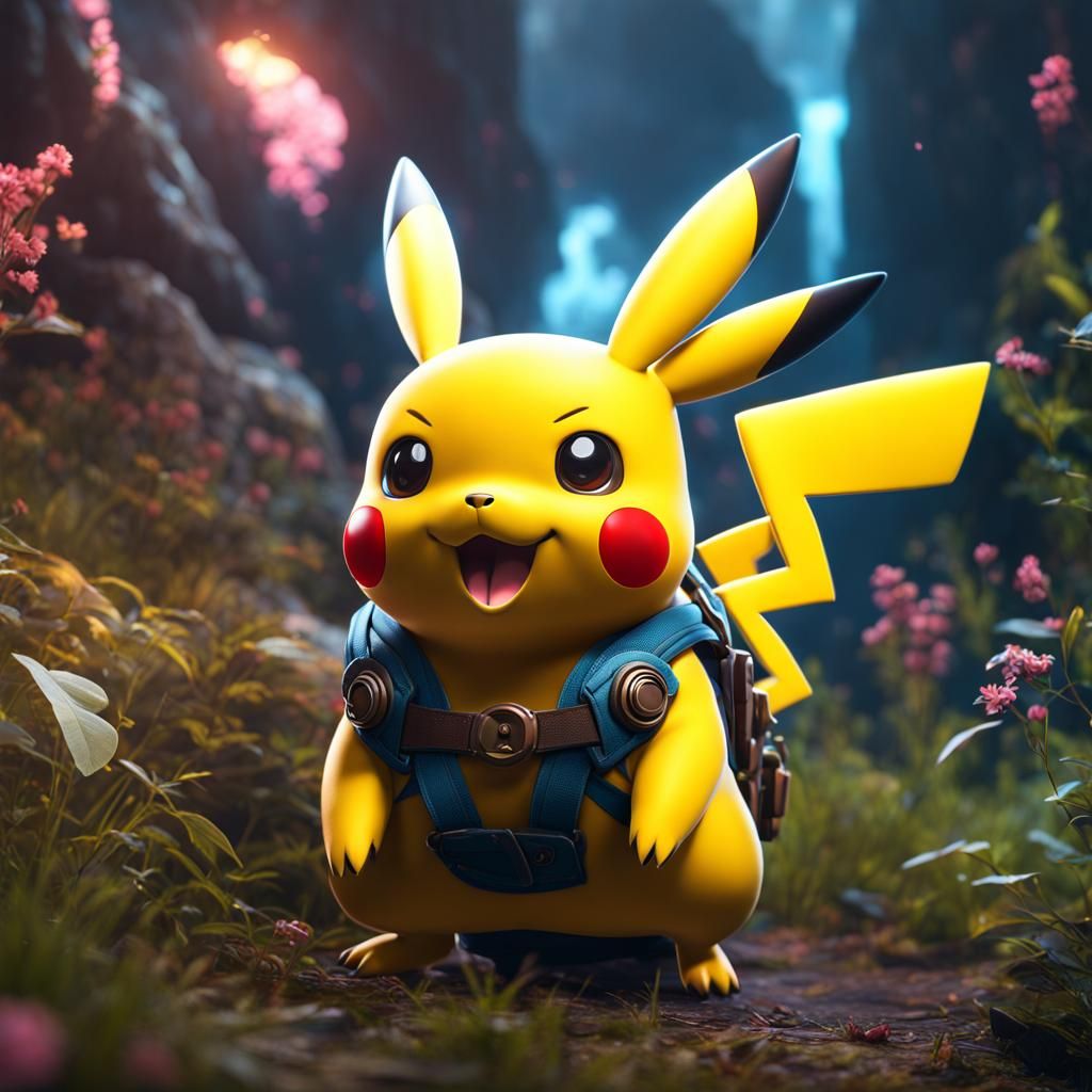 overly buff pikachu - AI Generated Artwork - NightCafe Creator