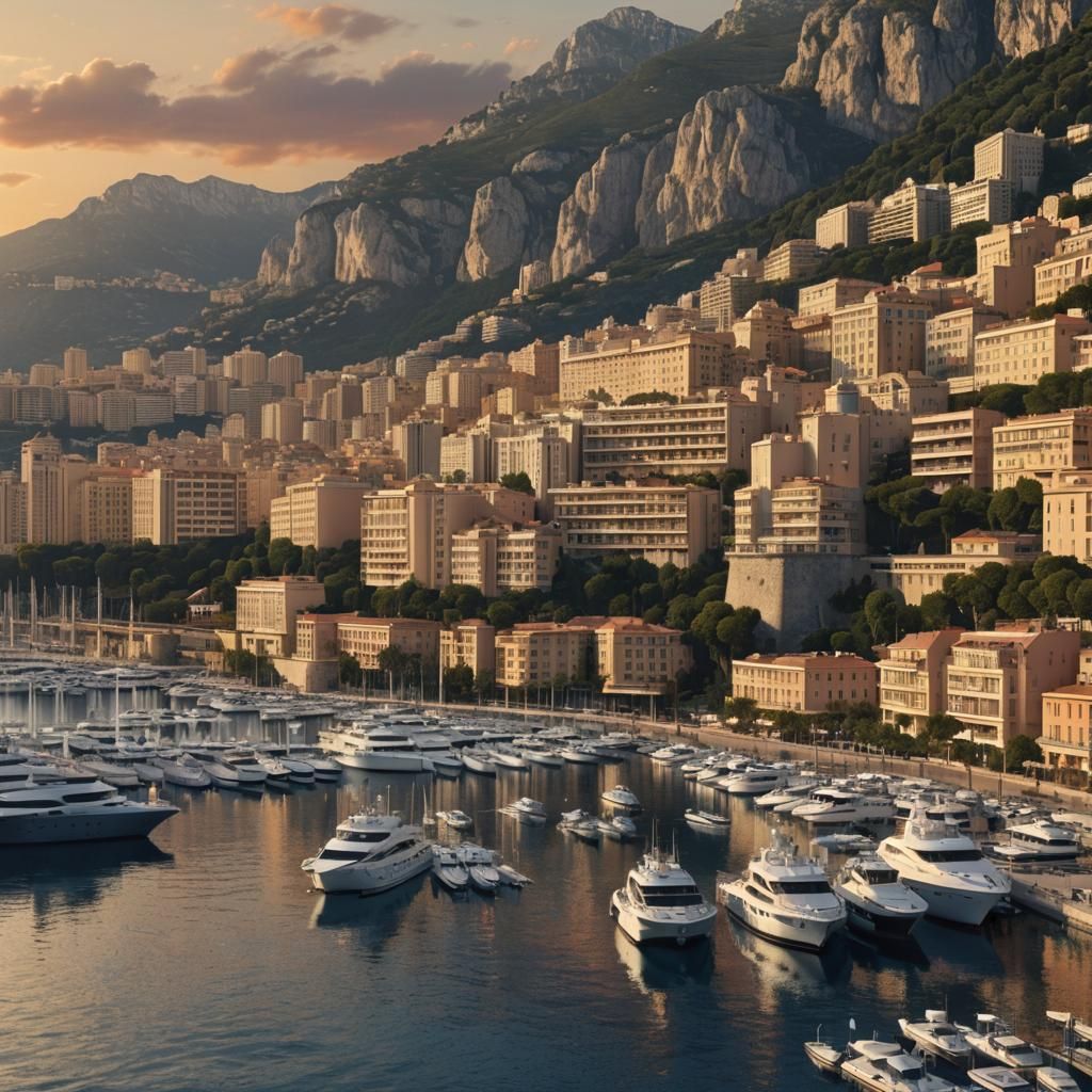 The Beauty Of Monaco - AI Generated Artwork - NightCafe Creator