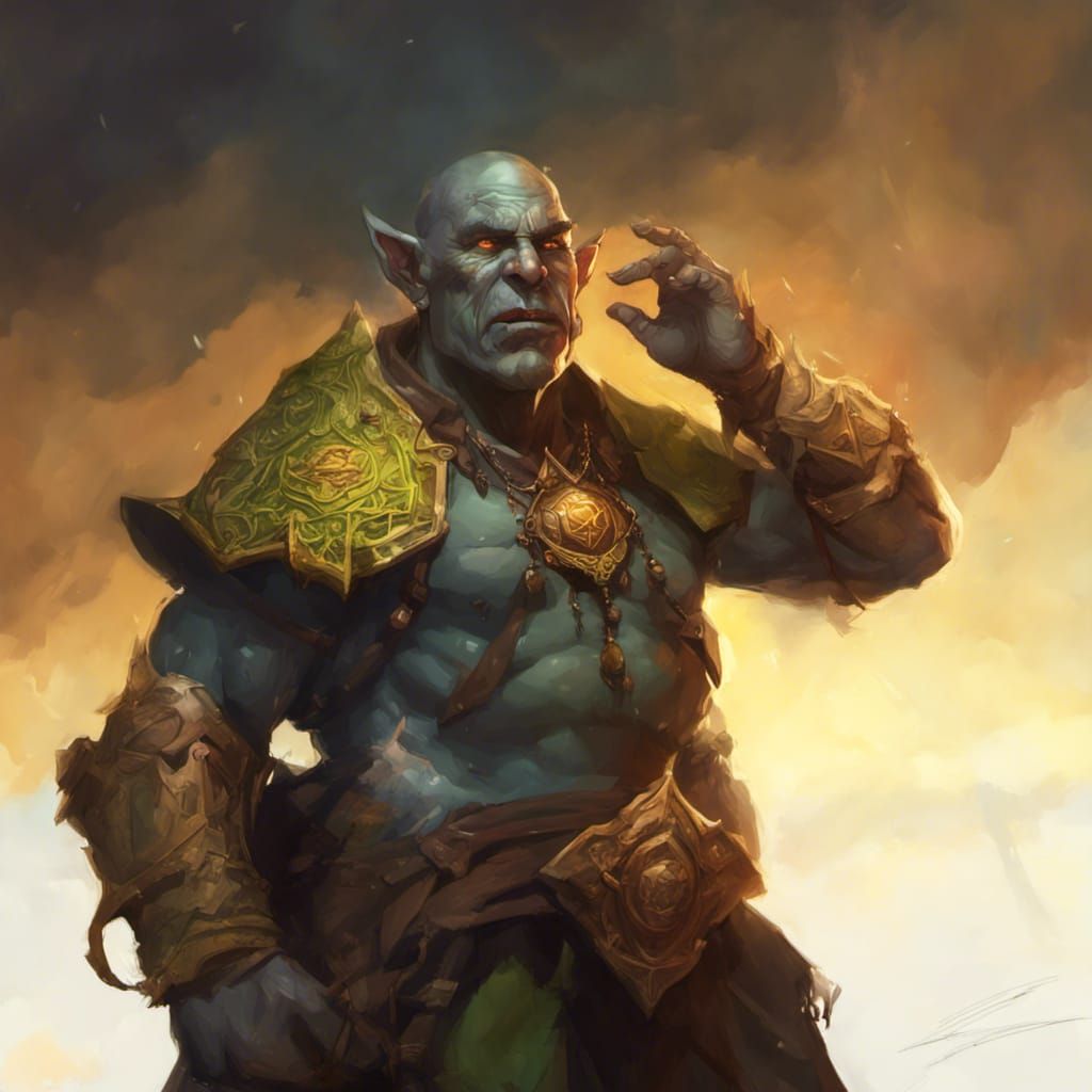 Cleric orc - AI Generated Artwork - NightCafe Creator