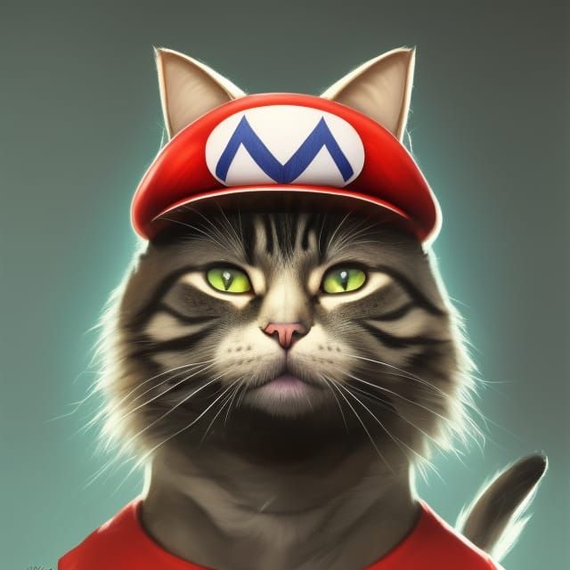 It's a meow! Mario! - AI Generated Artwork - NightCafe Creator
