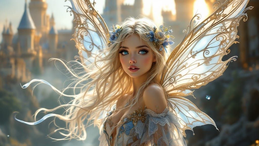 Blue Faerie with Flux Pro 1.1 - Blue Faerie with Flux Pro 1....