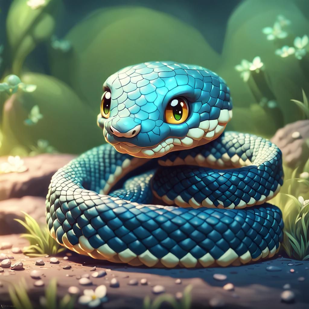 cute baby snake - AI Generated Artwork - NightCafe Creator