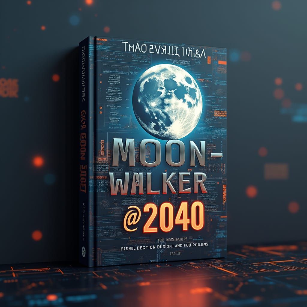 Futuristic Book Cover: MOON Walker 2040 ATM by Nag... - AI Art