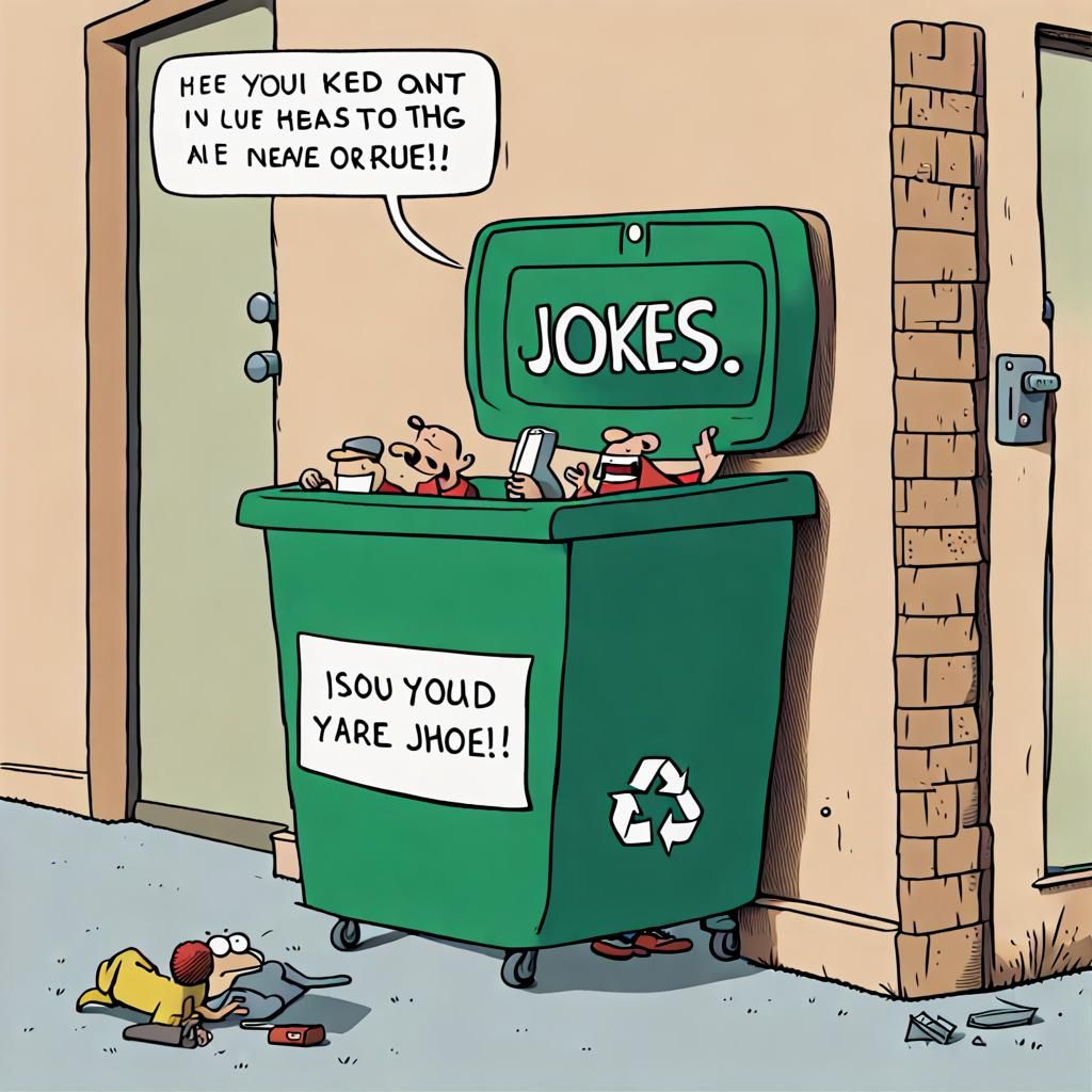 Recycled jokes - AI Generated Artwork - NightCafe Creator