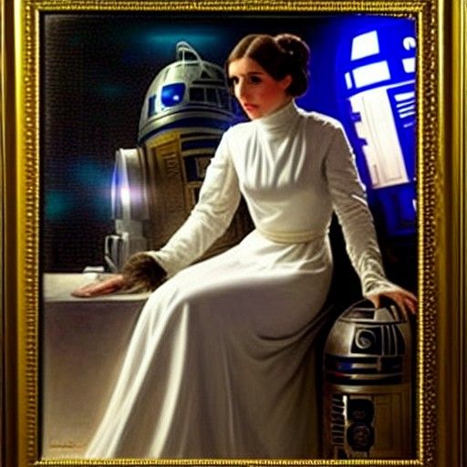 Princess Leia with some friends : r/nightcafe