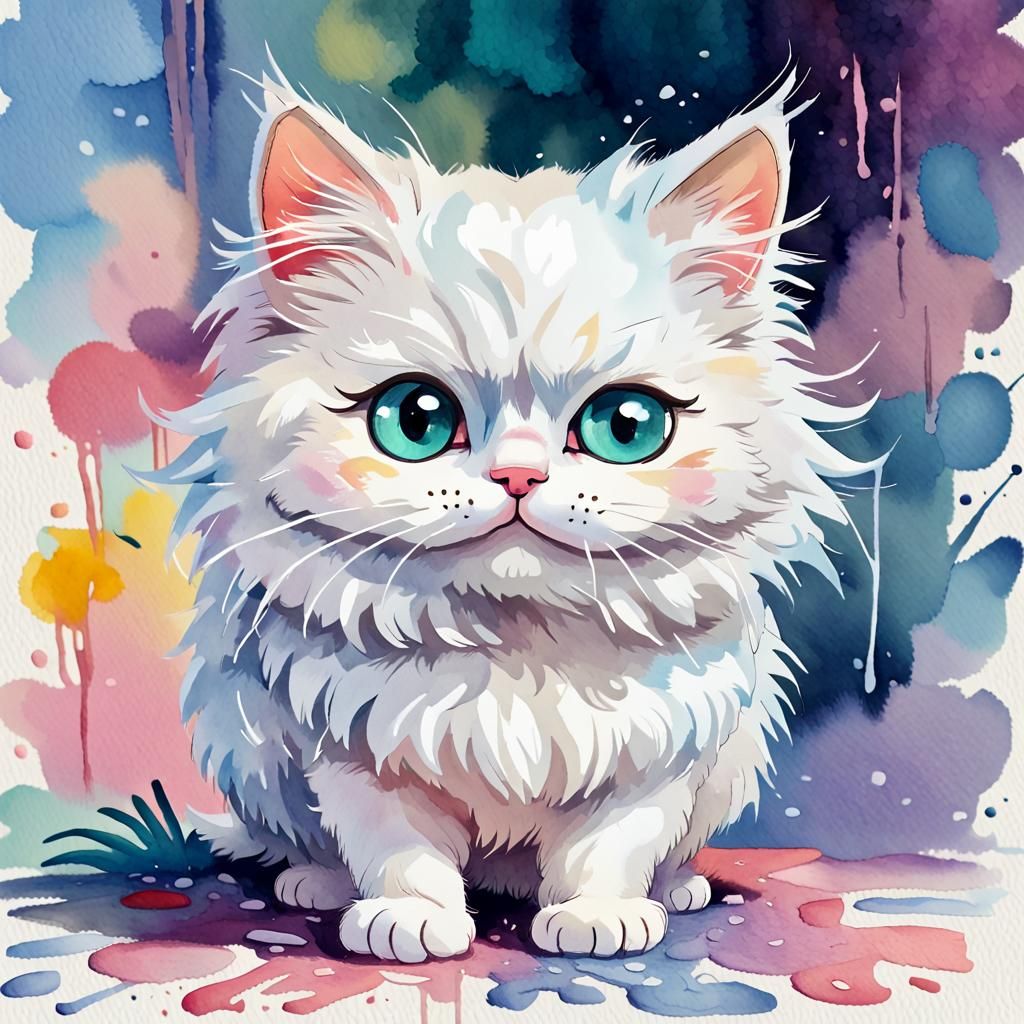 Adorable cat - AI Generated Artwork - NightCafe Creator