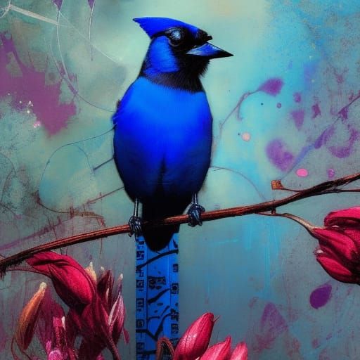 Blue Bird - AI Generated Artwork - NightCafe Creator