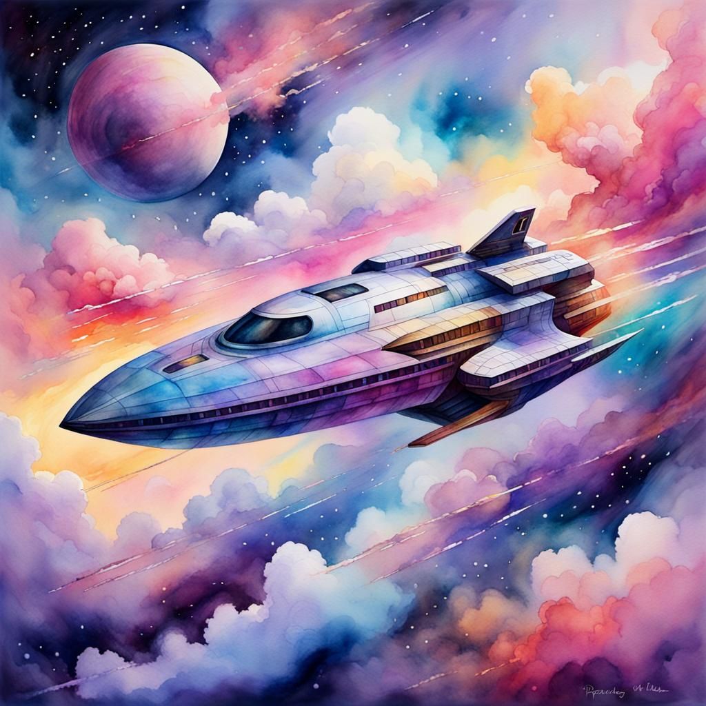 spaceship - AI Generated Artwork - NightCafe Creator