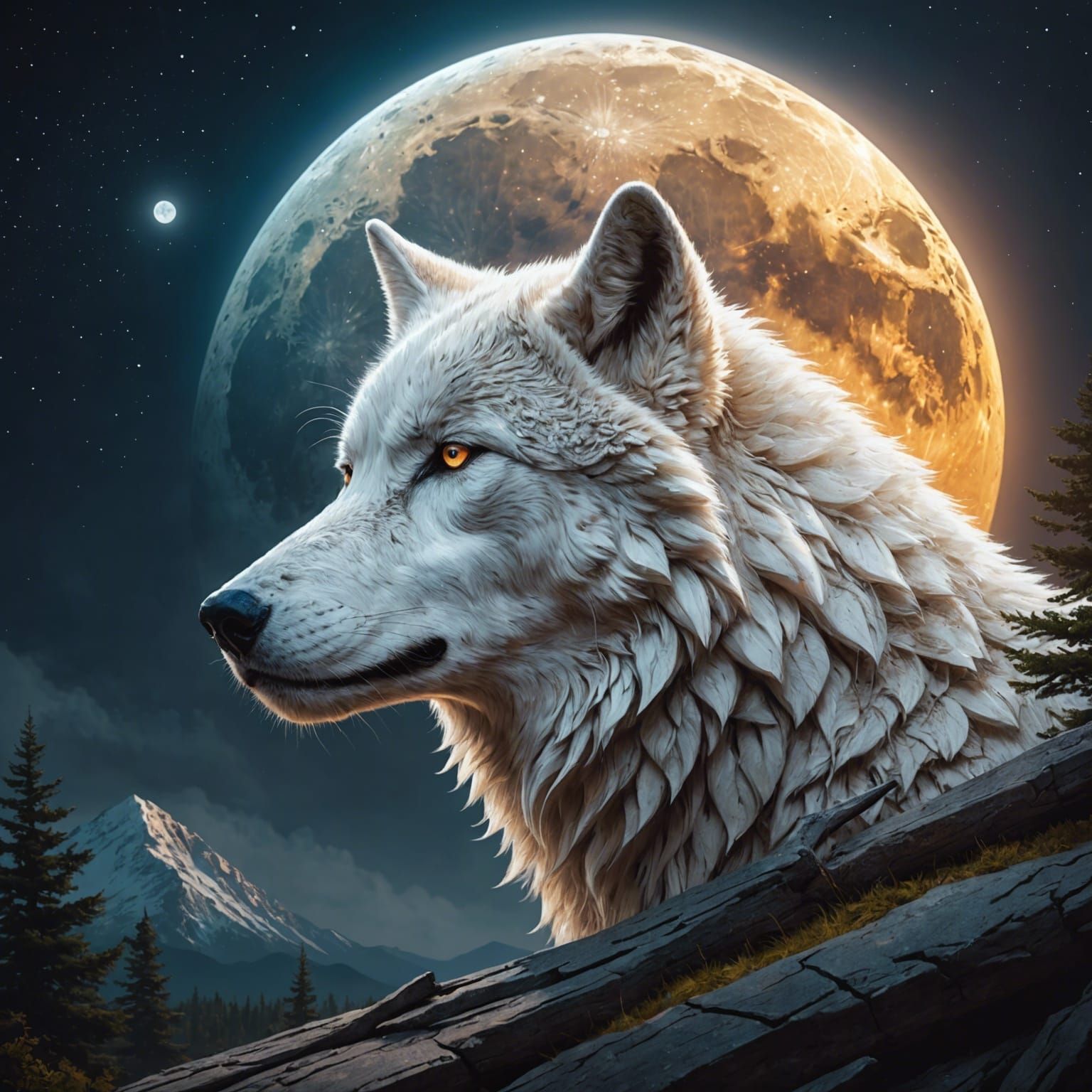 White Wolf - AI Generated Artwork - NightCafe Creator