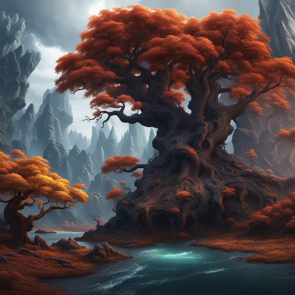 Big tree - AI Generated Artwork - NightCafe Creator