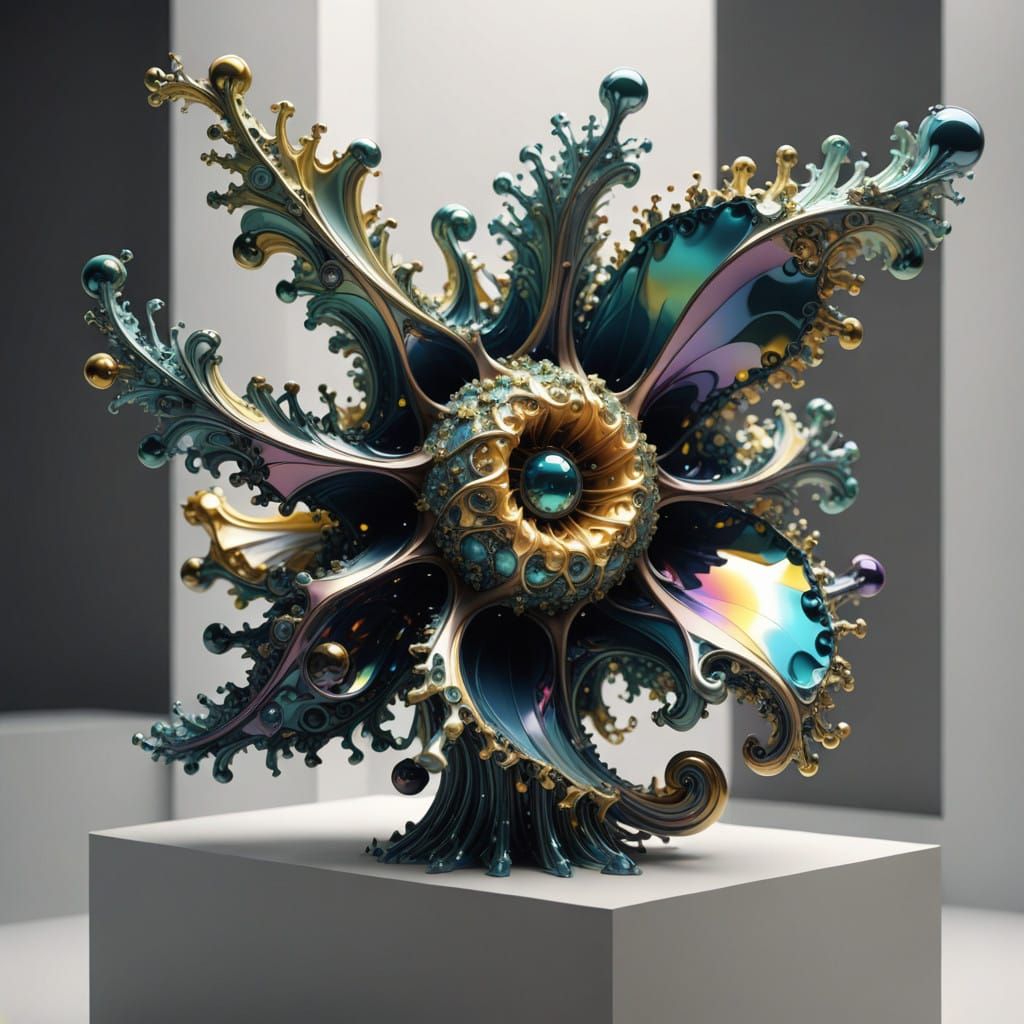 3d Printed Solid-Fractal: Nova Fractal