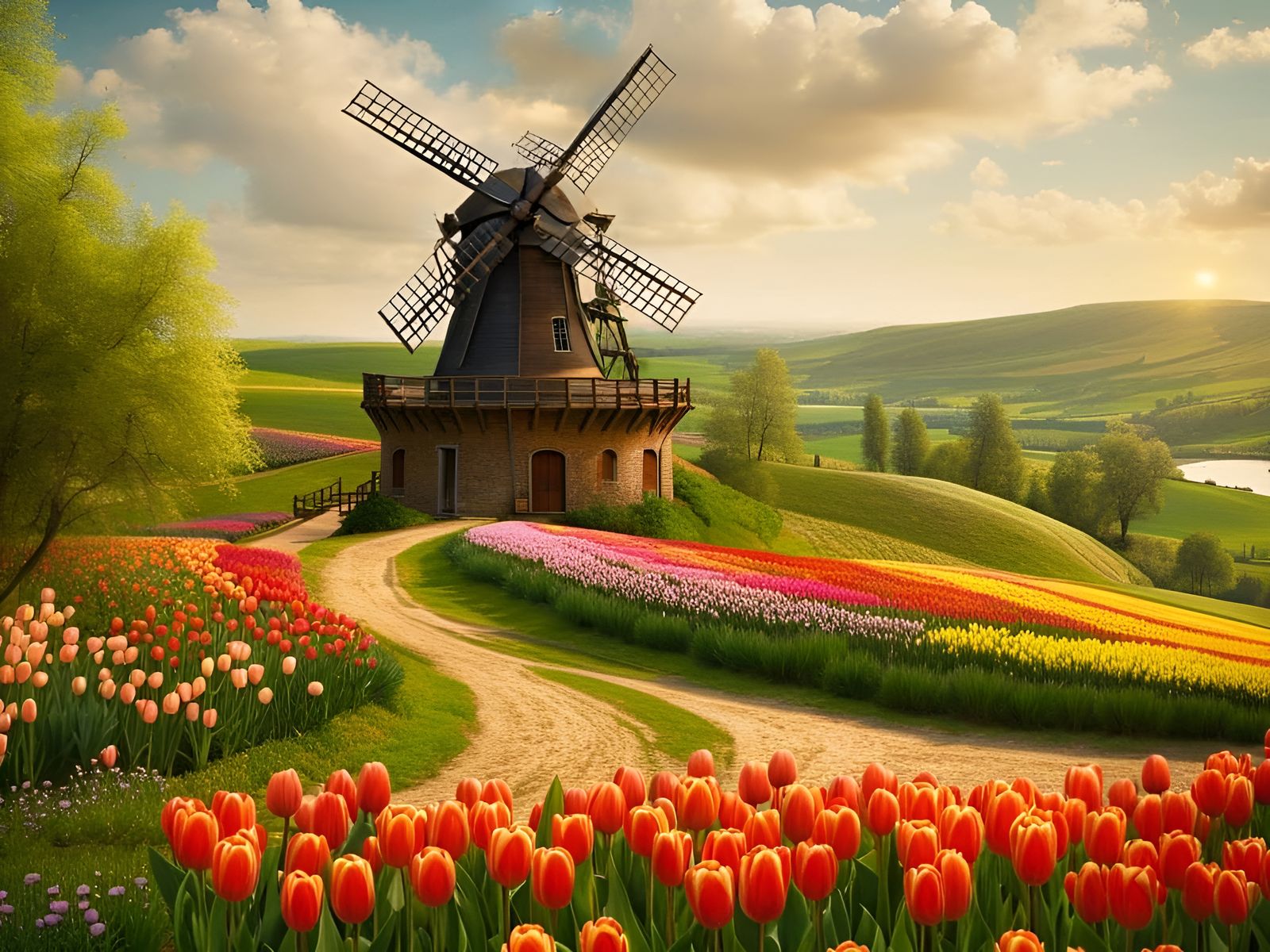 Netherland landscape - AI Generated Artwork - NightCafe Creator