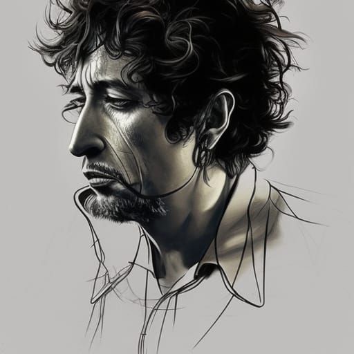 Bob Dylan - AI Generated Artwork - NightCafe Creator
