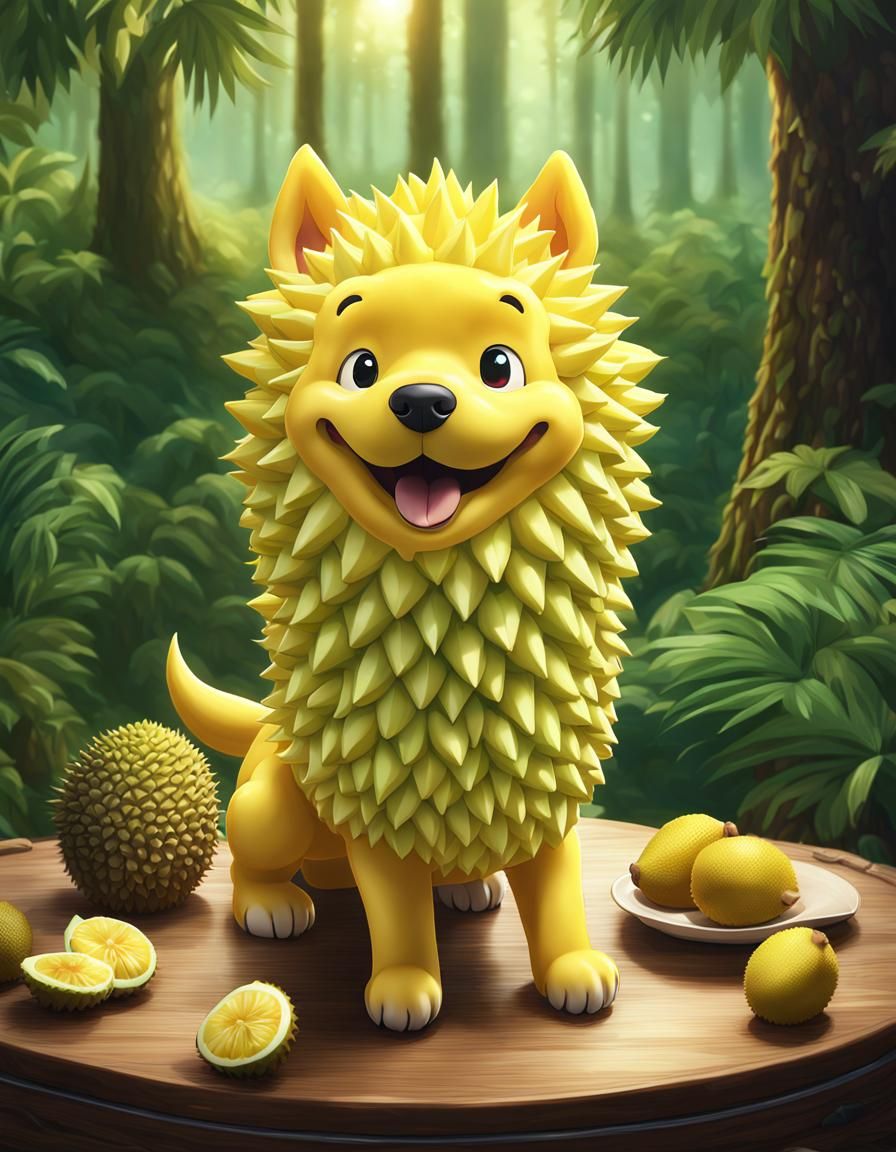 Durian Dog - AI Generated Artwork - NightCafe Creator