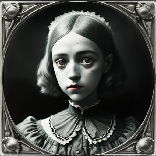 Man Ray Solarized 19th Century Woman desaturated old Autochrome ...