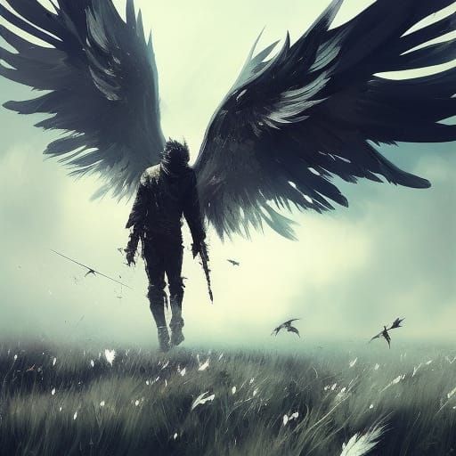 Angel Of War - AI Generated Artwork - NightCafe Creator