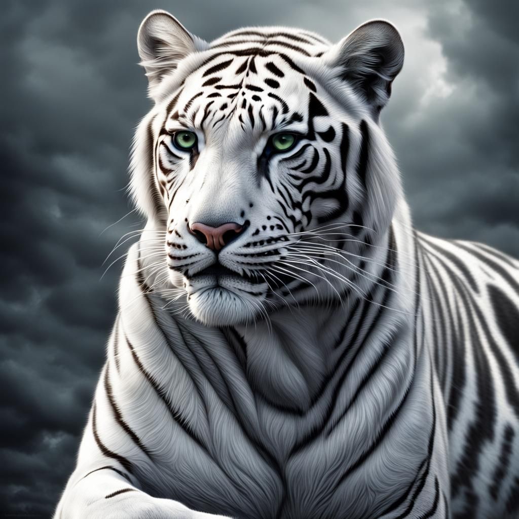 white tigress - AI Generated Artwork - NightCafe Creator