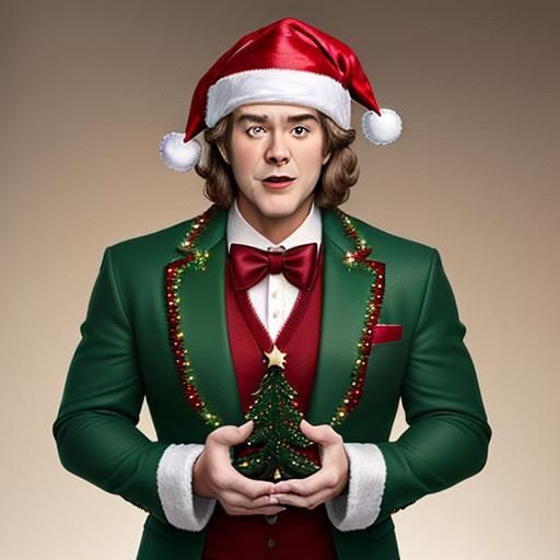 pompous actor becomes a Christmas tree - AI Generated Artwork ...