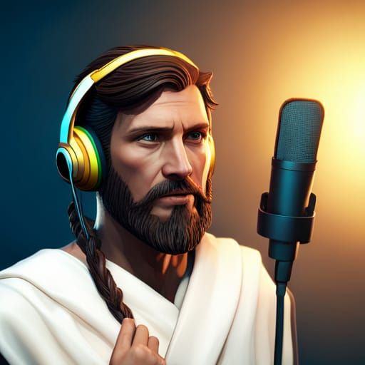 Jesuschrist streamer - AI Generated Artwork - NightCafe Creator