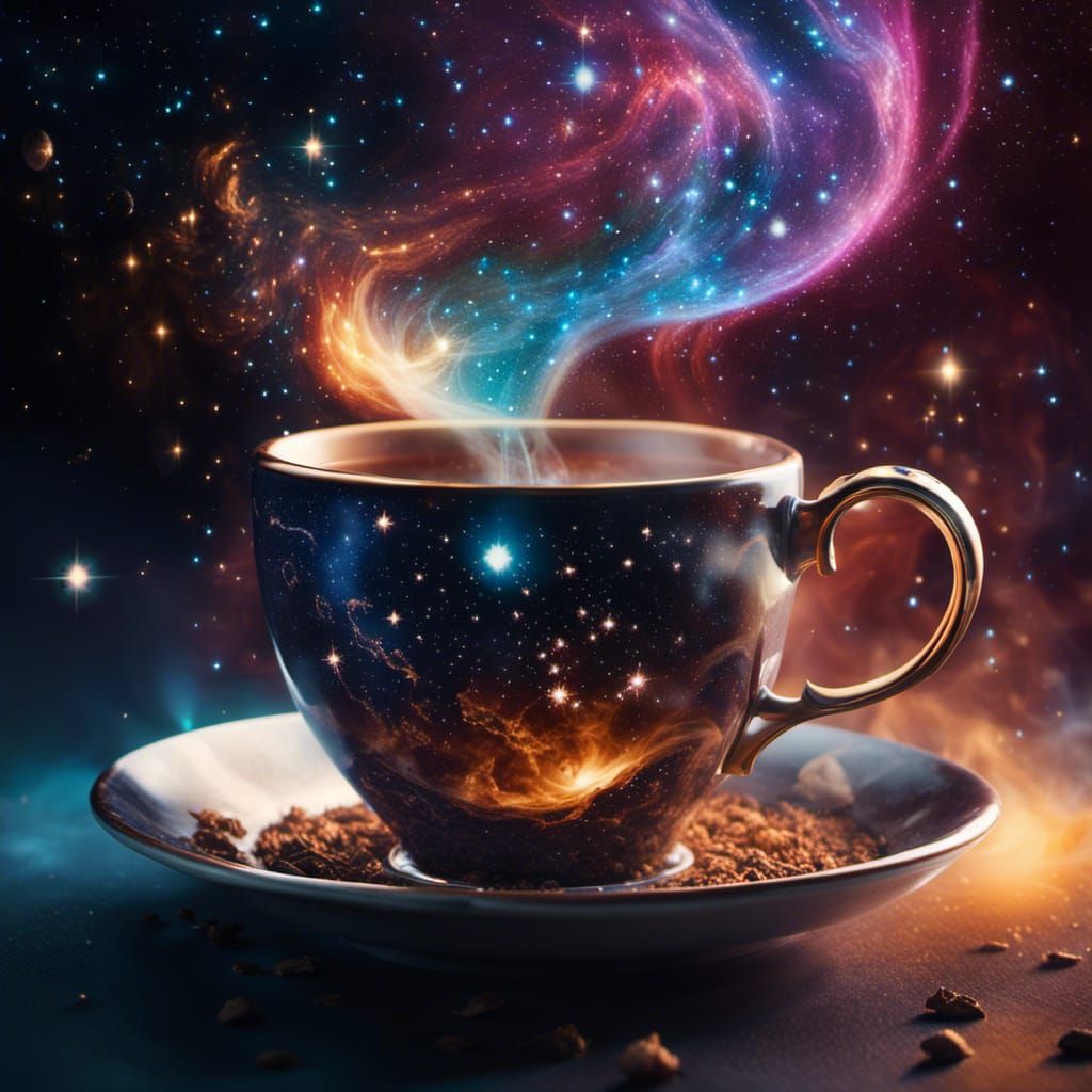 Magical Cup of Coffee - AI Generated Artwork - NightCafe Creator