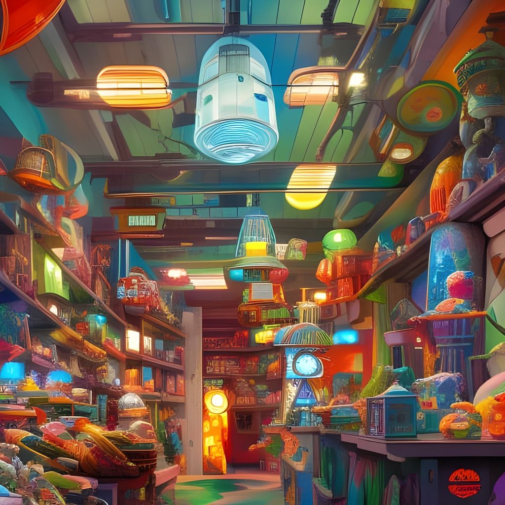 Messy Shop - AI Generated Artwork - NightCafe Creator